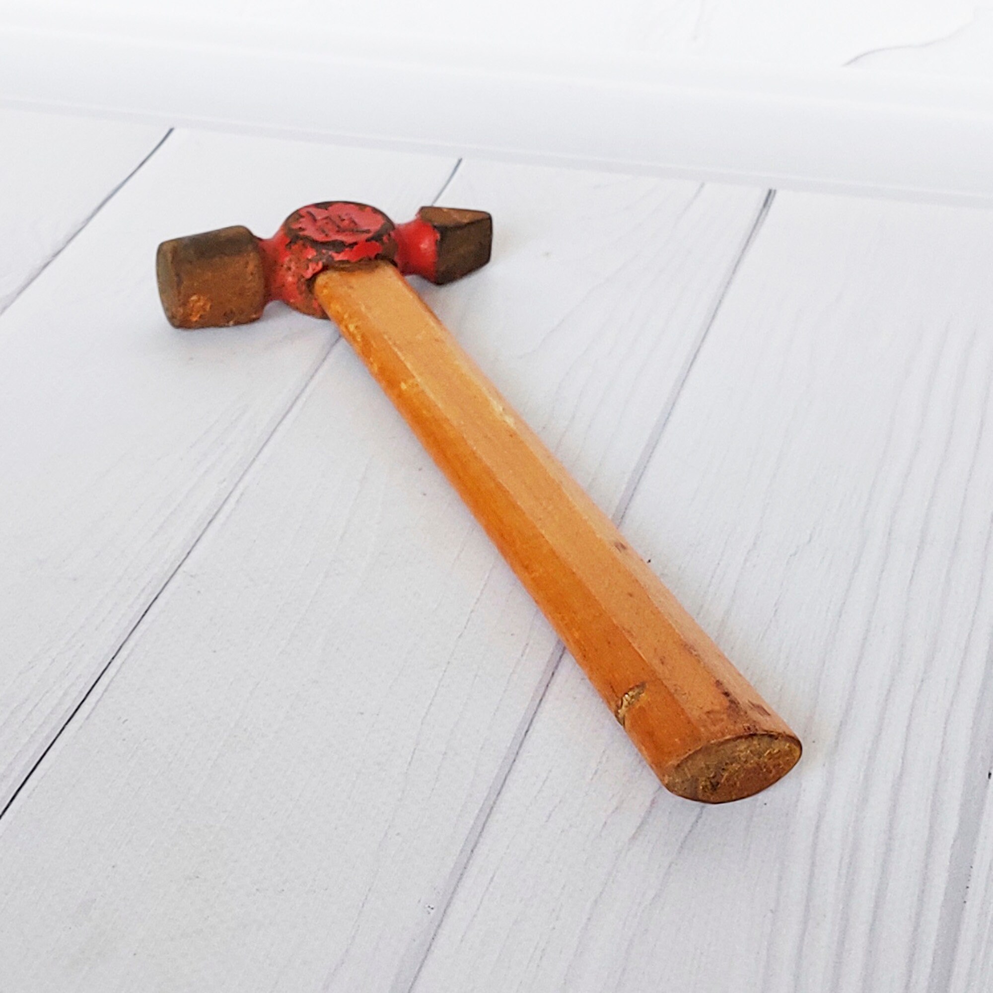 Old Small Hammer Rustic Metal Hand Tool Wood Handle Hammer - Etsy