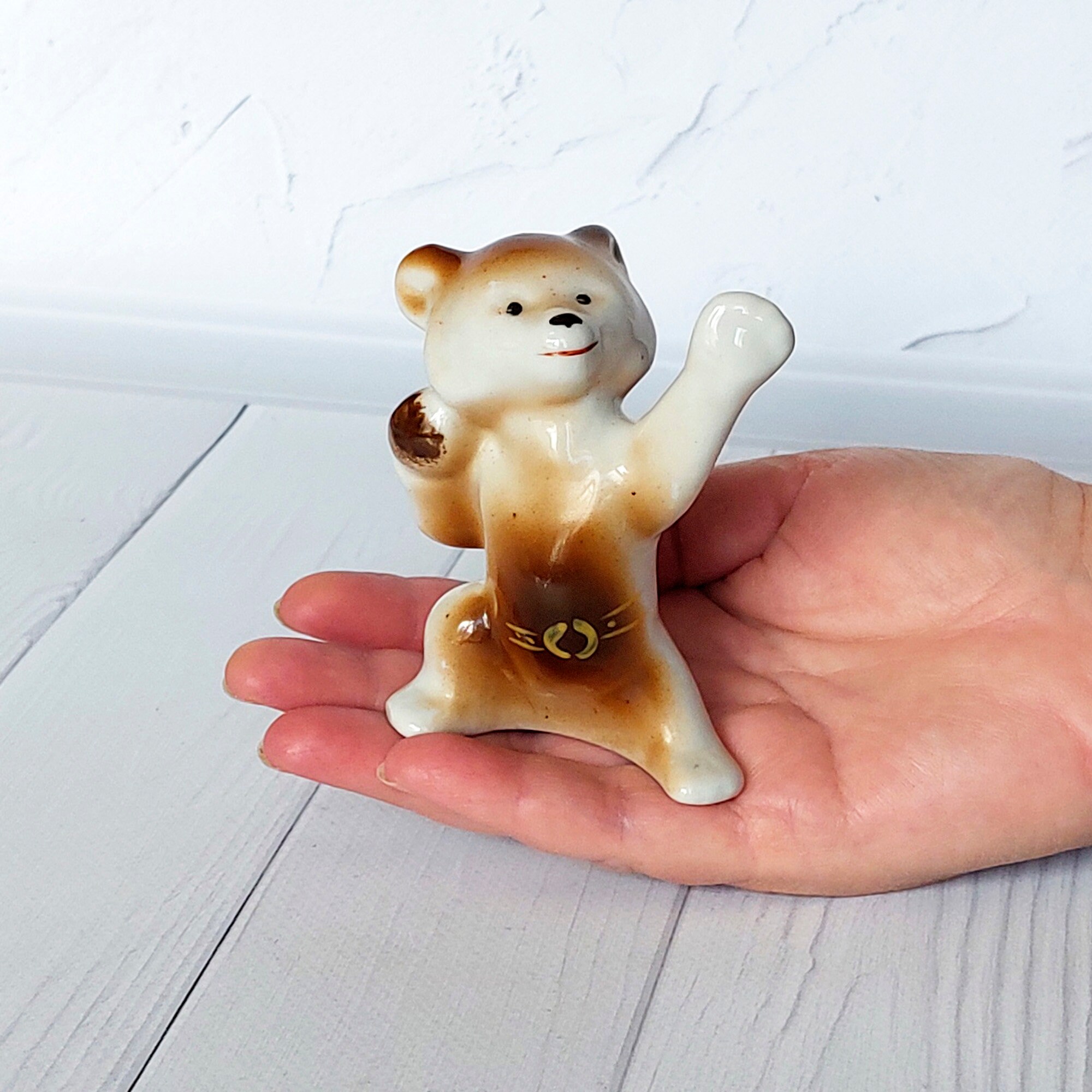 Porcelain Figurine Bear Olympic Symbol Russian Soviet Mascot - Etsy