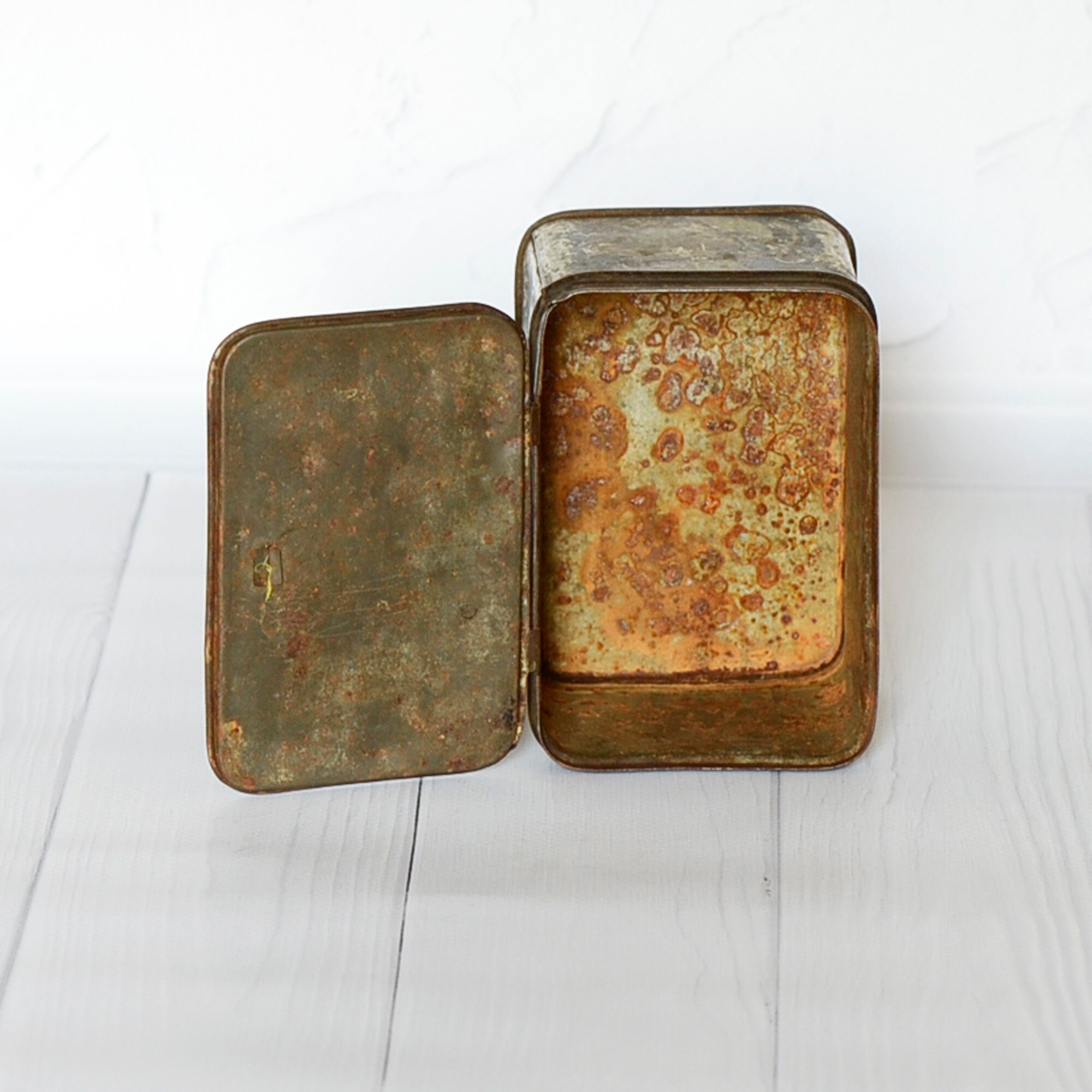 Old Tin Box Antique Food Tin Rusty Metal Container Rare Soviet - Etsy