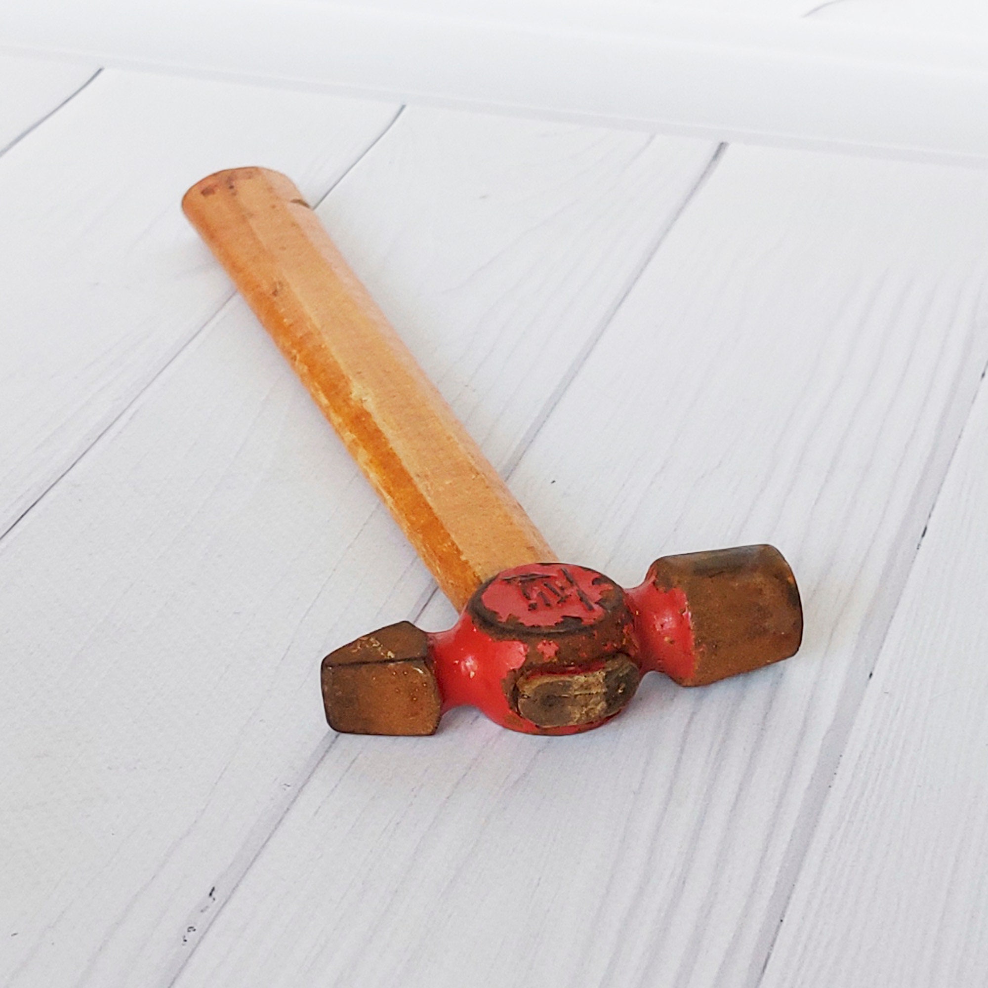 Old Small Hammer Rustic Metal Hand Tool Wood Handle Hammer - Etsy