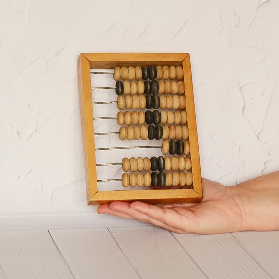 Antique Wooden Russian Abacus Small Old Soviet Abacus Retro - Etsy