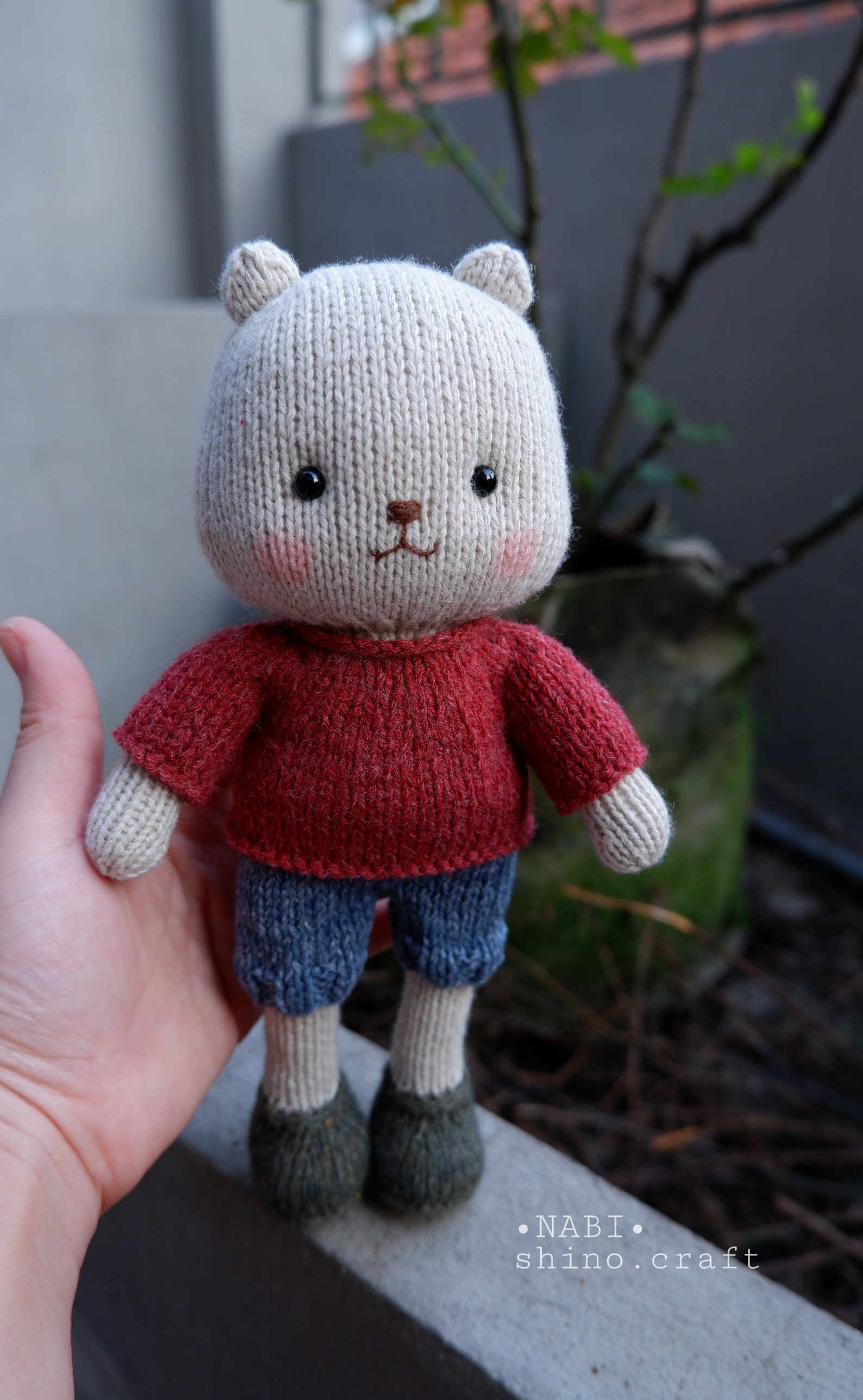 Knitting Pattern: Nabi and His Clothes Nabi the Bear. - Etsy Australia