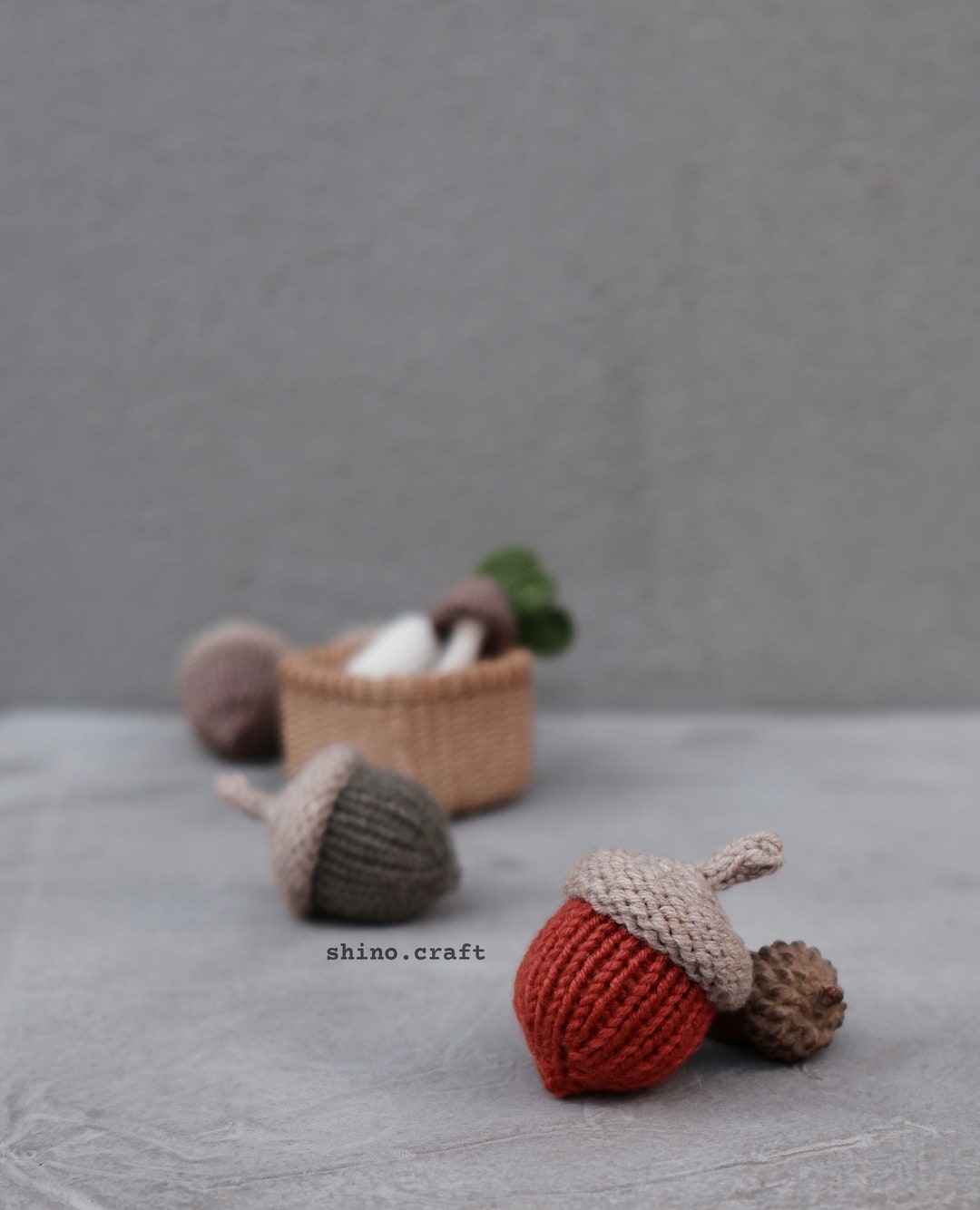 Knitting Pattern: Acorn, Home Decoration, Onarment, Oak Nut. - Etsy