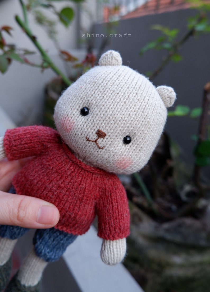 Knitting Pattern: Nabi and His Clothes Nabi the Bear. - Etsy Australia