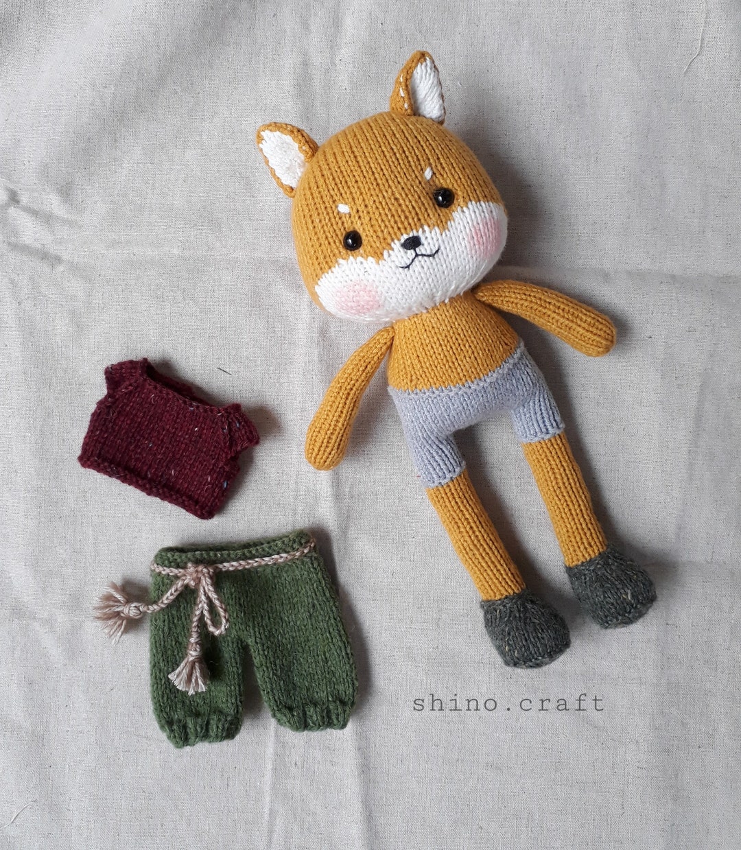 4.combo Pdf Knitting Pattern: Haru Body, Haru Clothes - Etsy