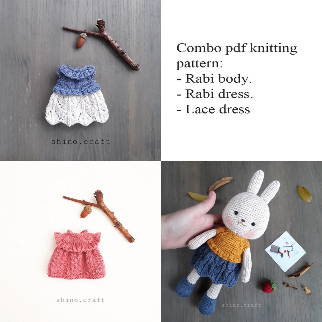 3.combo Pdf Knitting Pattern: Rabi Body, Rabi Dress, Lace Dress - Etsy