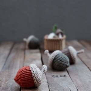 Knitting Pattern: Acorn, Home Decoration, Onarment, Oak Nut. - Etsy