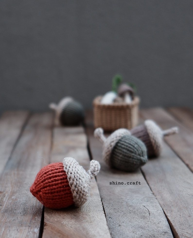 Knitting Pattern: Acorn, Home Decoration, Onarment, Oak Nut. - Etsy