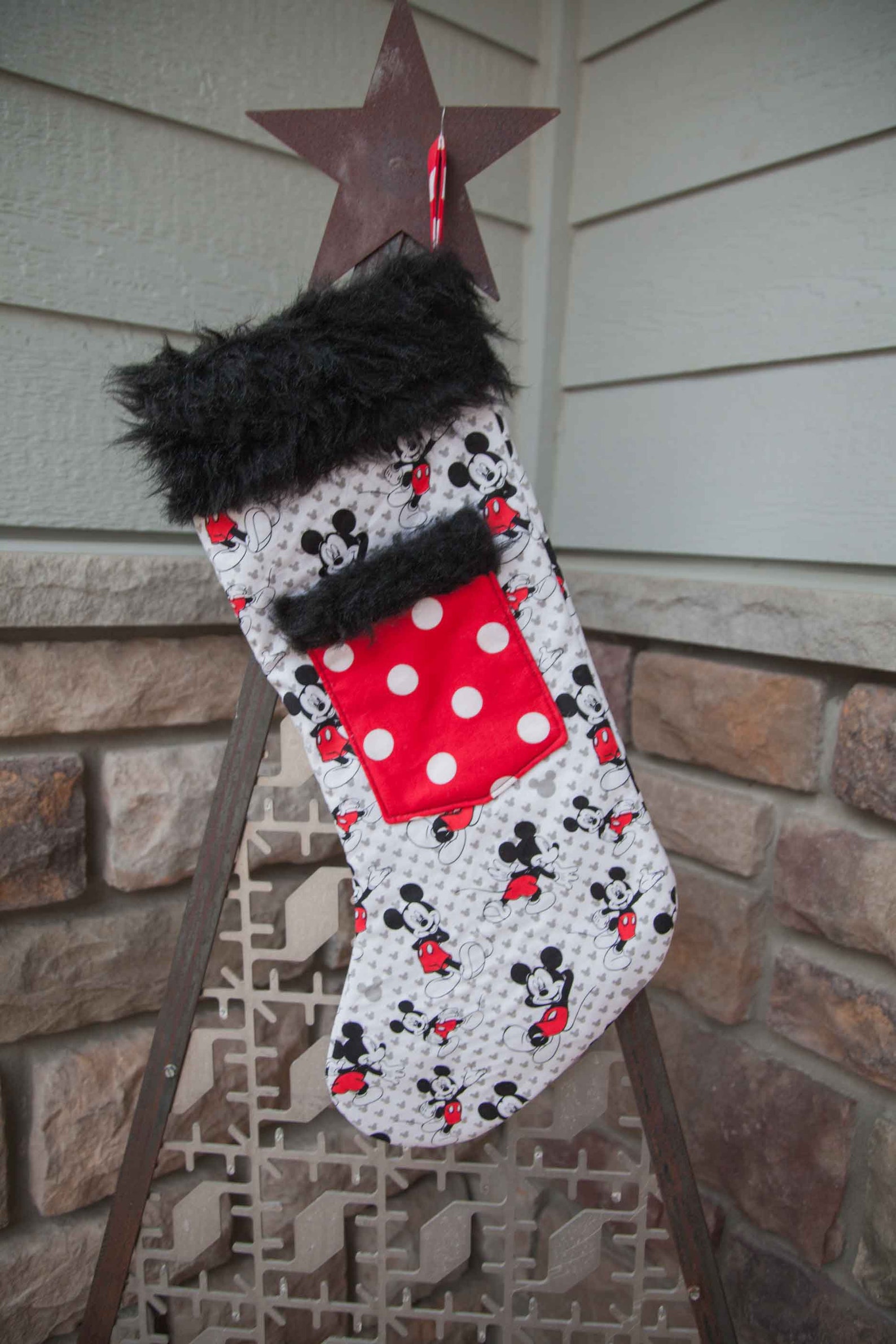 Child Christmas Stocking/mickey Mouse Christmas Stocking With - Etsy