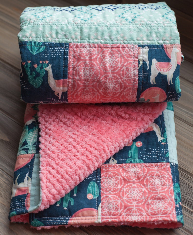 Southwest Quilt Llama Quilt Boho Baby Quilt Baby Blanket - Etsy