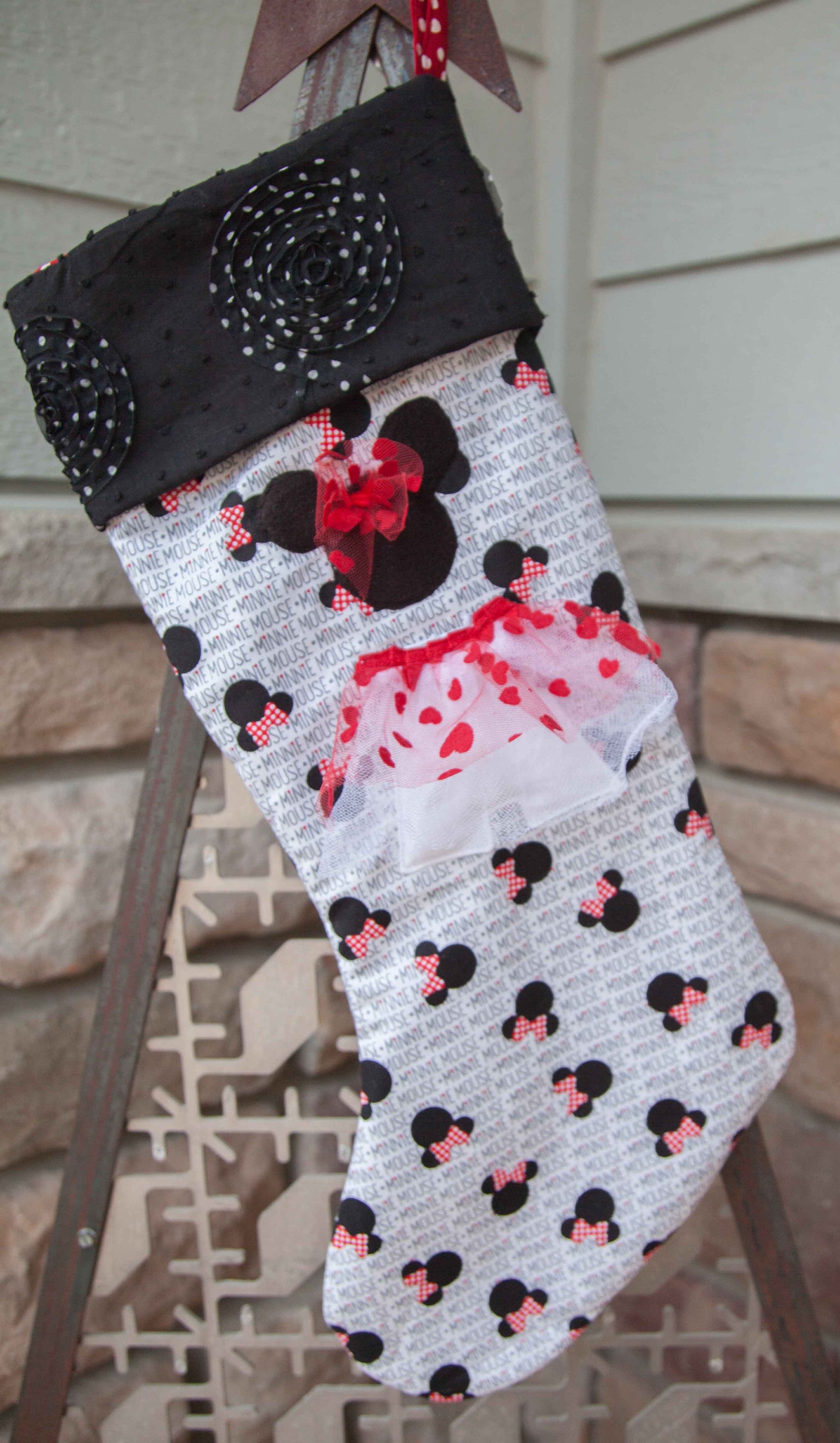 Child Christmas Stocking/minnie Mouse Christmas Stocking With - Etsy Sweden
