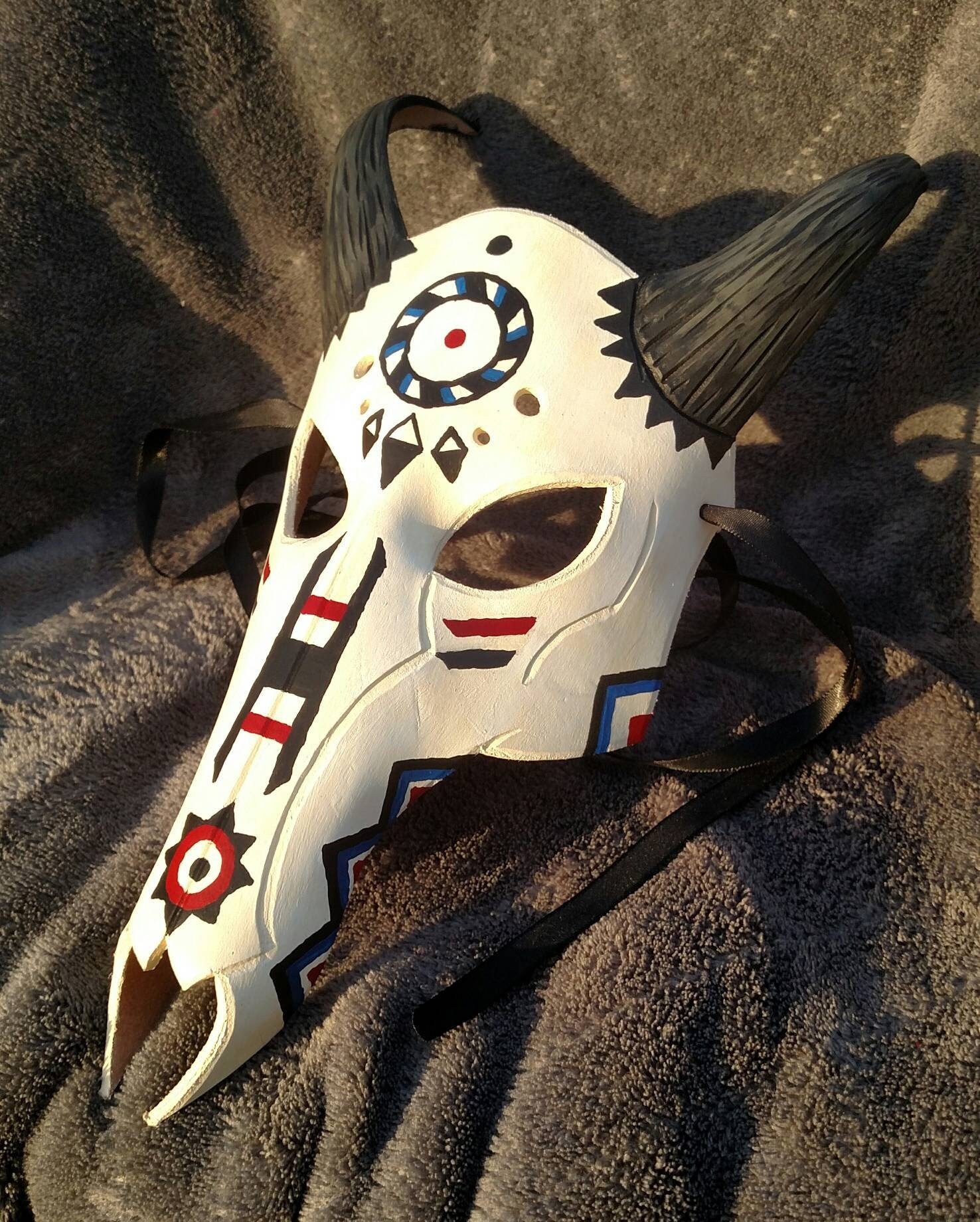 Goat Skull Mask multiple Options - Etsy