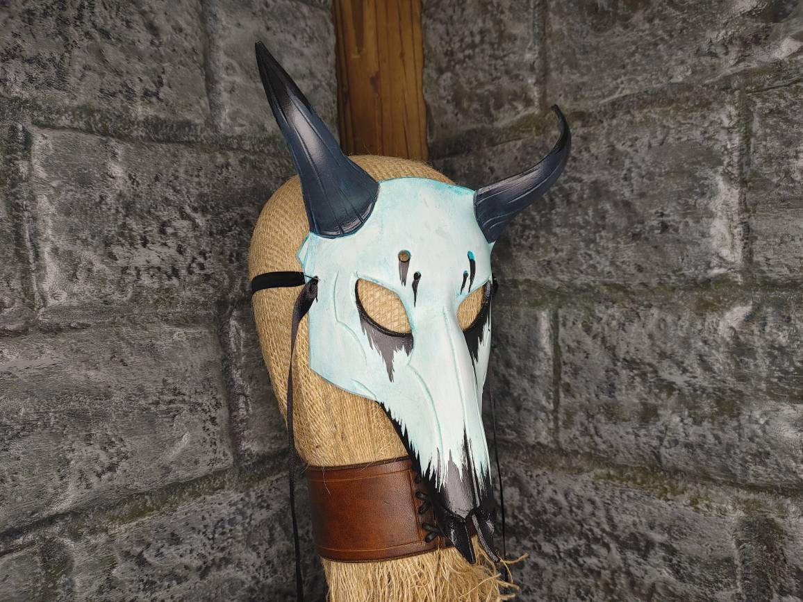 Goat Skull Mask multiple Options - Etsy