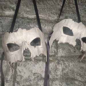 Broken Skull Mask multiple Options - Etsy