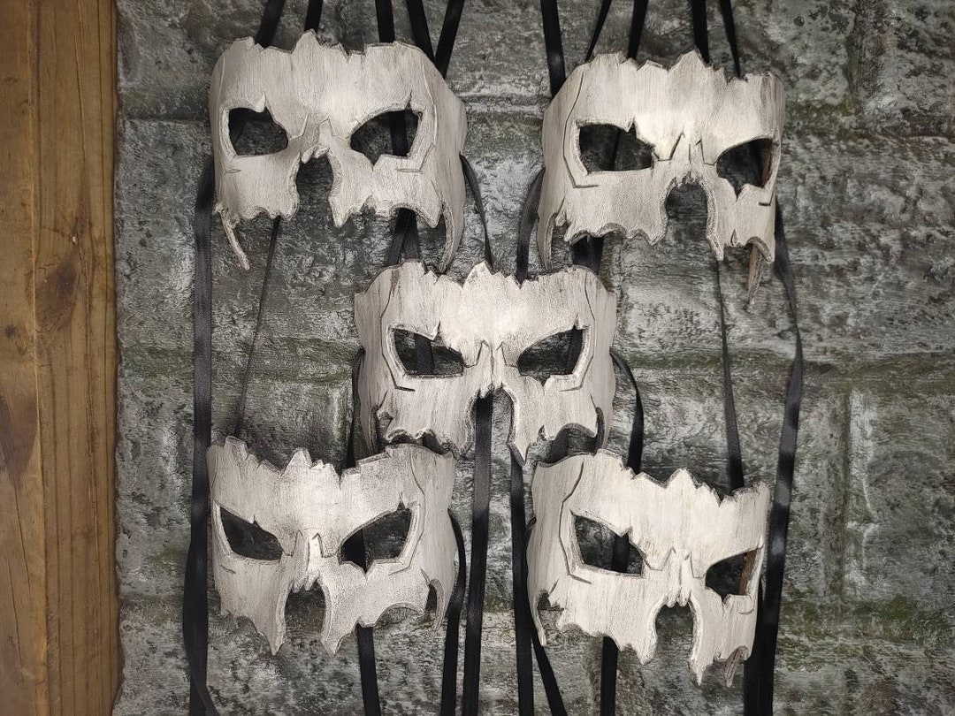 Broken Skull Mask multiple Options - Etsy