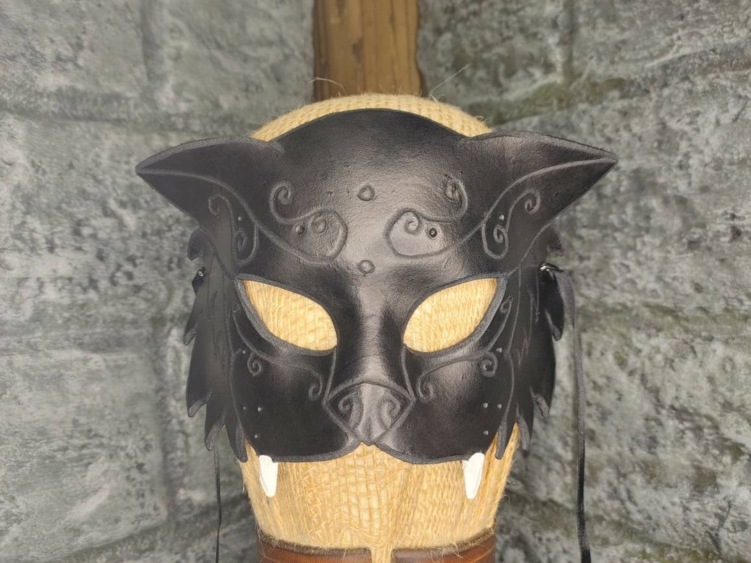 Black Cat Mask - Etsy