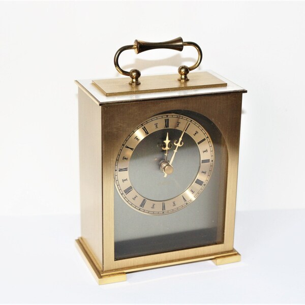 Brass Mantel Clock - Etsy