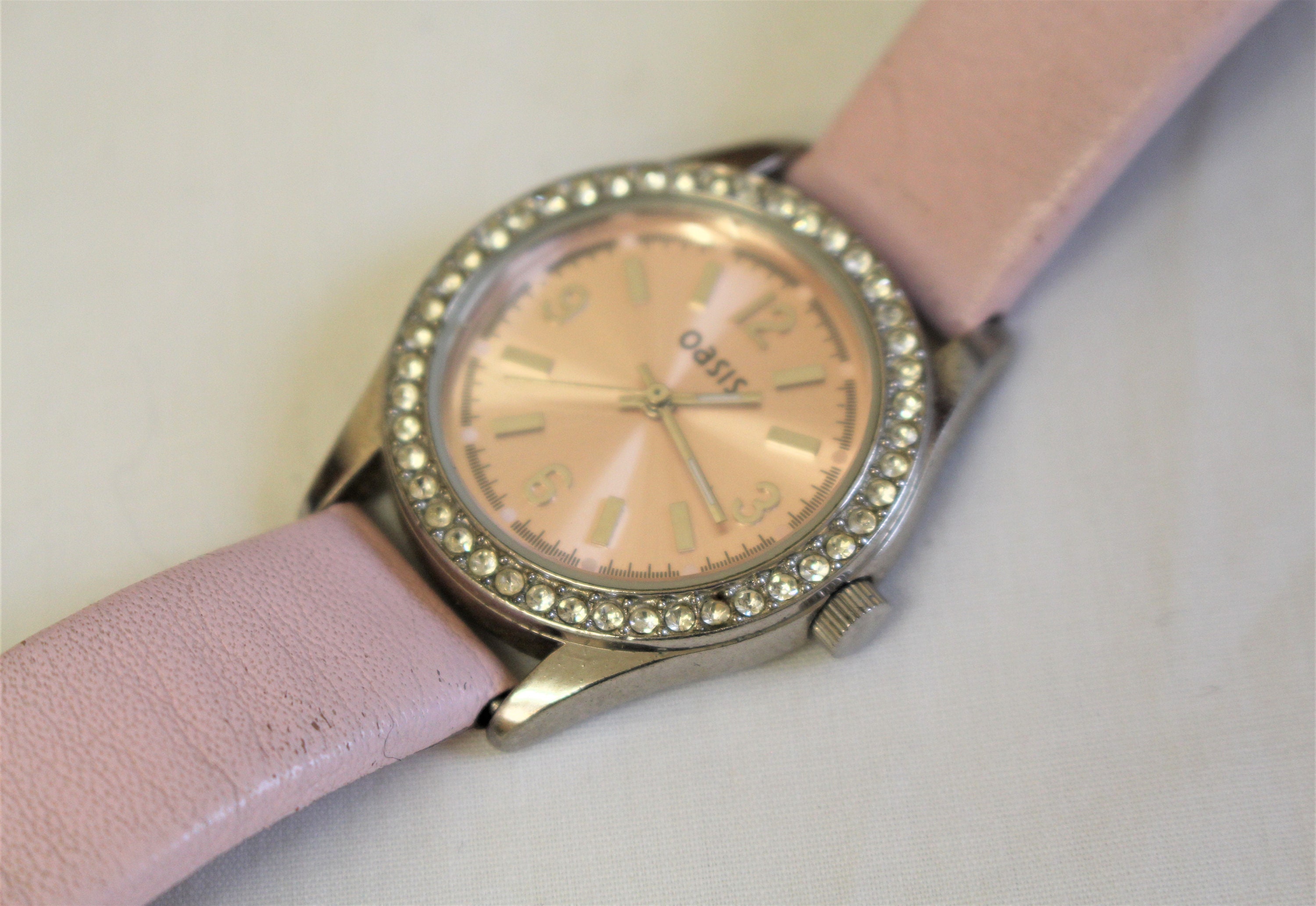 Oasis Retro Wrist Watch Rhinestone Fashion Watch Pink - Etsy UK