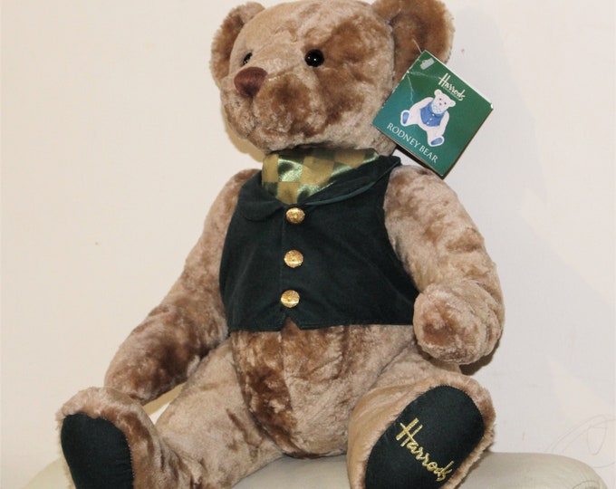 Harrods London - Luxury Rodney Bear - Plush Teddy Bear - Gentleman ...