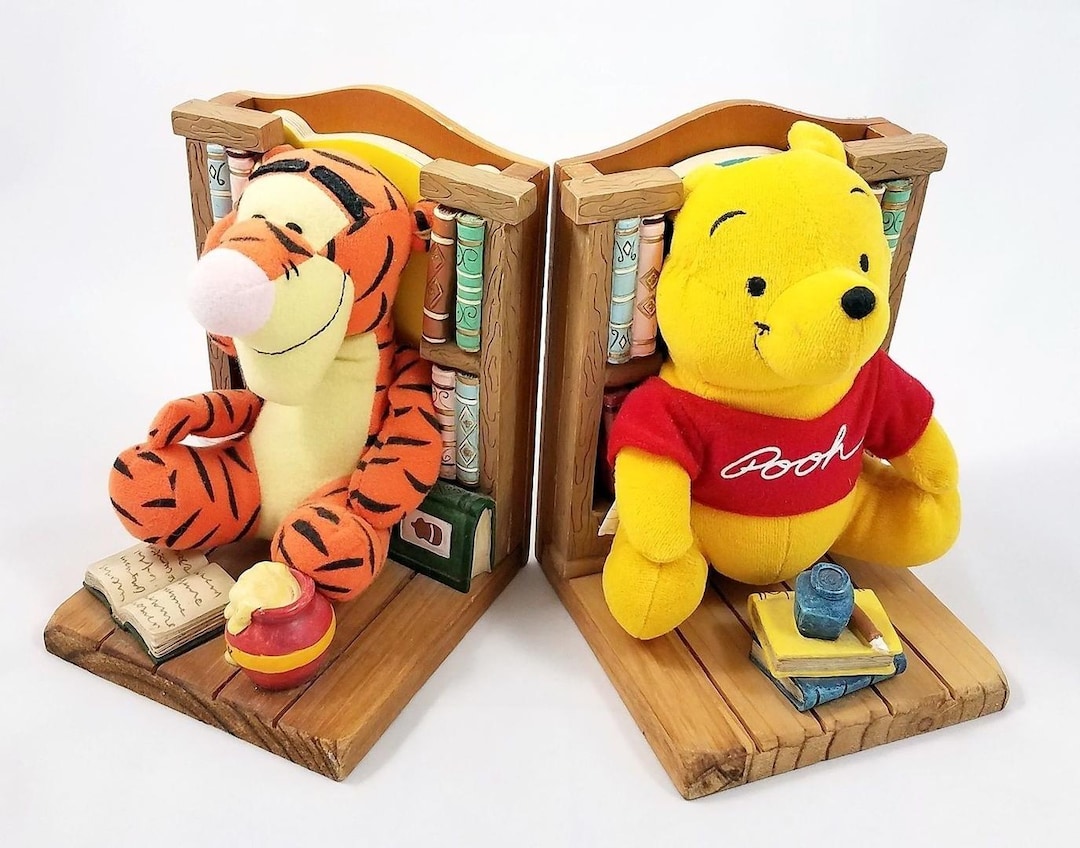 Disney Winnie Pooh & Tigger Bookends - Book Buddies - Plush Toys Books ...