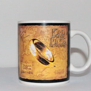 Rare LOTR the Two Towers Drinking Mug Cup the Lord of the Rings ...