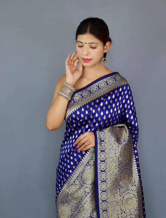 Royal Blue Color Saree