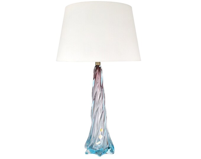 Vintage Murano Glass Table Light by Cristallo Venezia CCC Mid Century ...