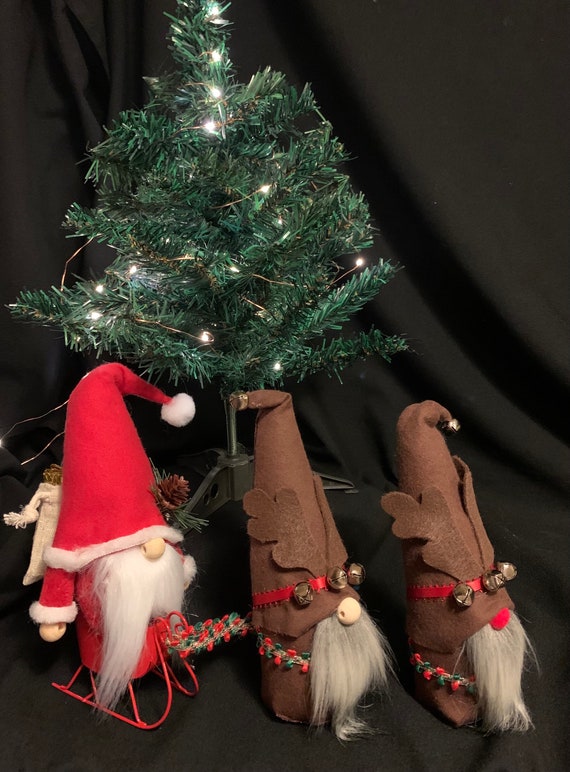 Baby Santa and Reindeer Combo with Sleigh | Etsy