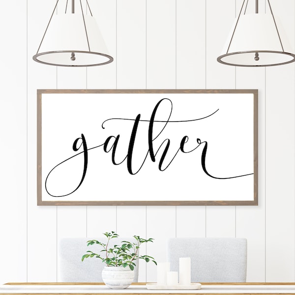 Large Gather Sign - Etsy