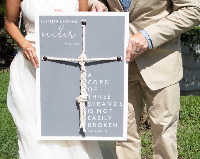 A Cord of Three Strands | What God Joined Together | Trinity Braid™ Unity Ceremony Idea Wedding ...