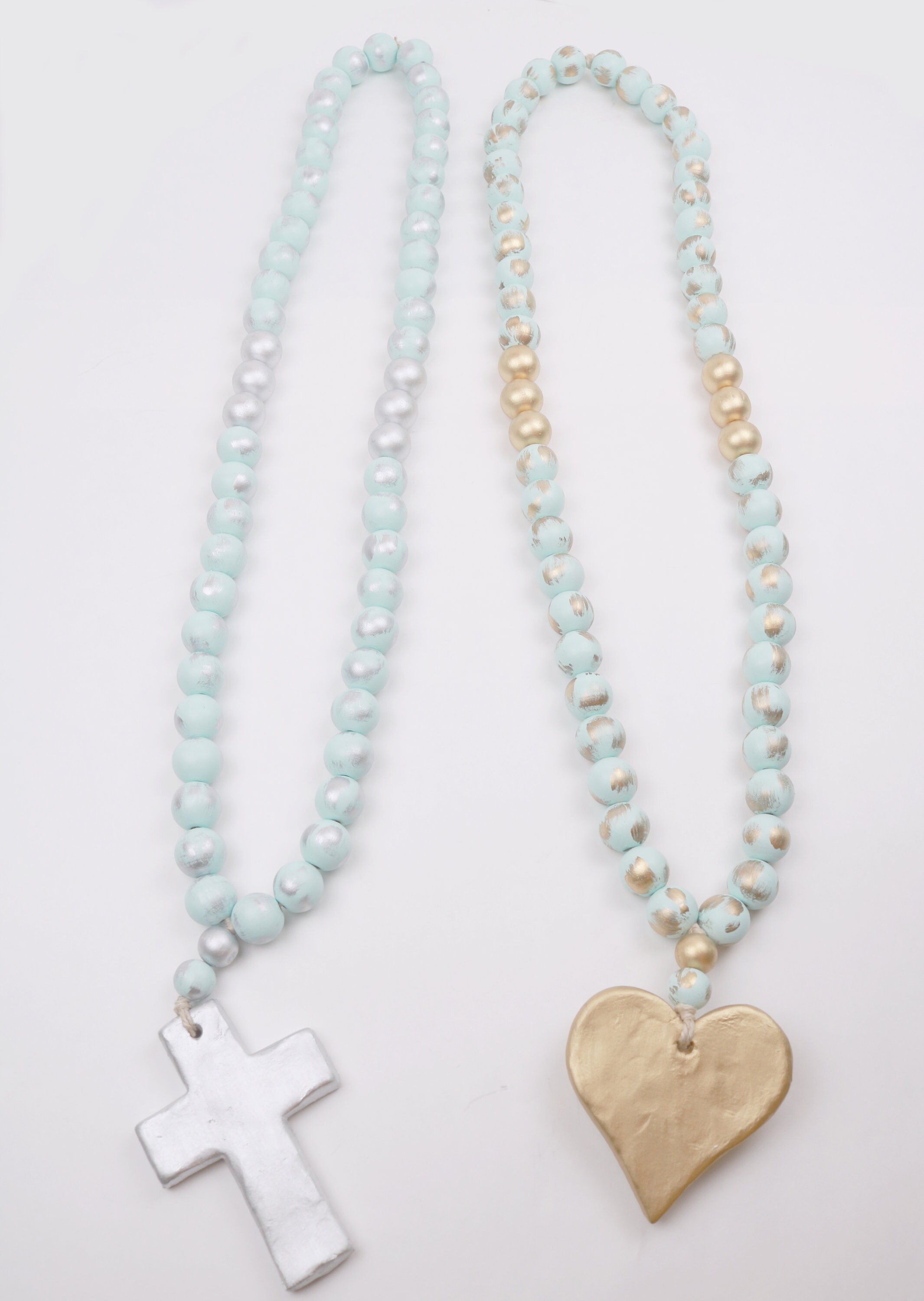 Aqua Grace Series Bibelot Blessing Beads|home Decor|30"|gilded|special ...
