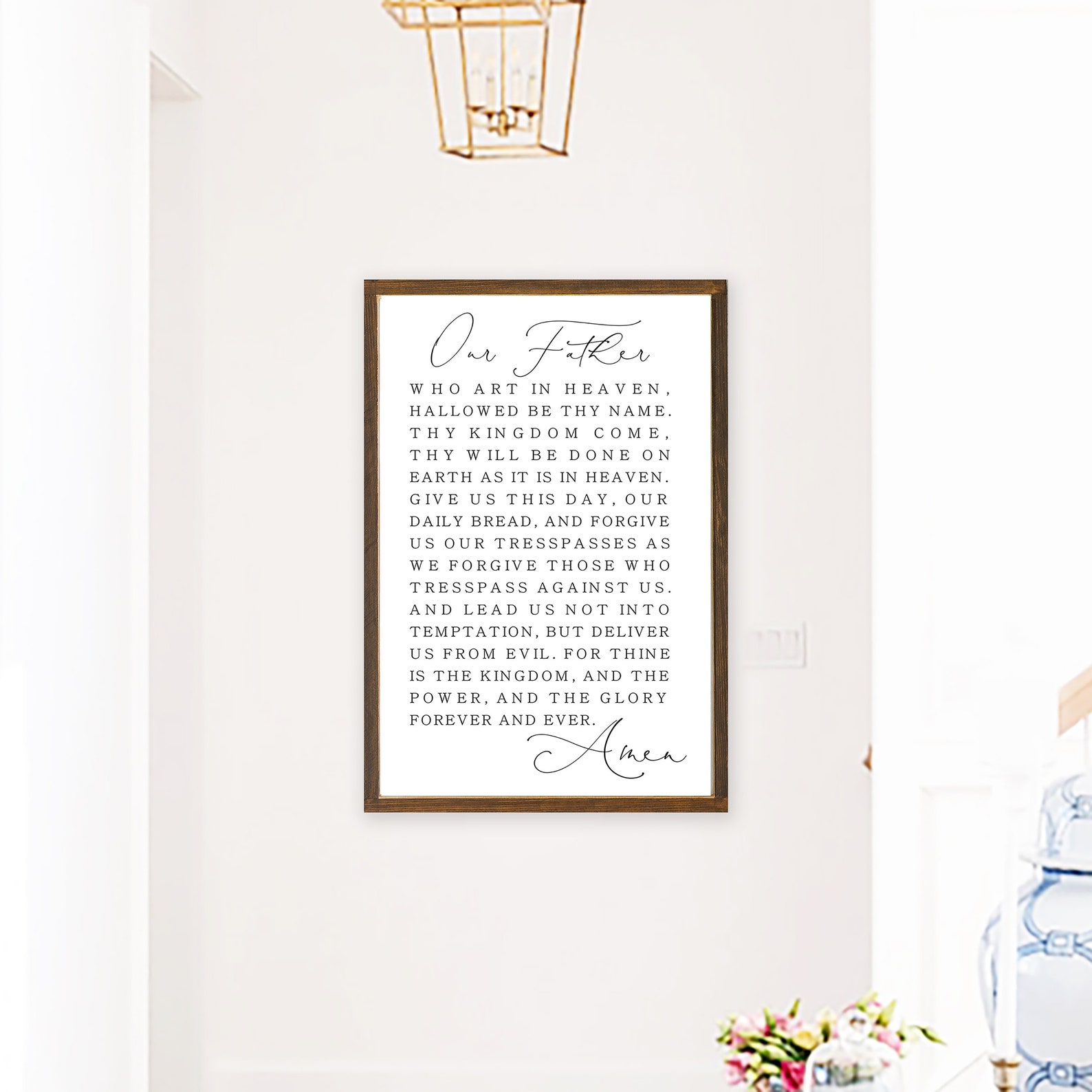 Our Father Who Art in Heaven Prayer Sign the Lord's | Etsy