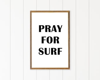 Pray for Surf - Etsy