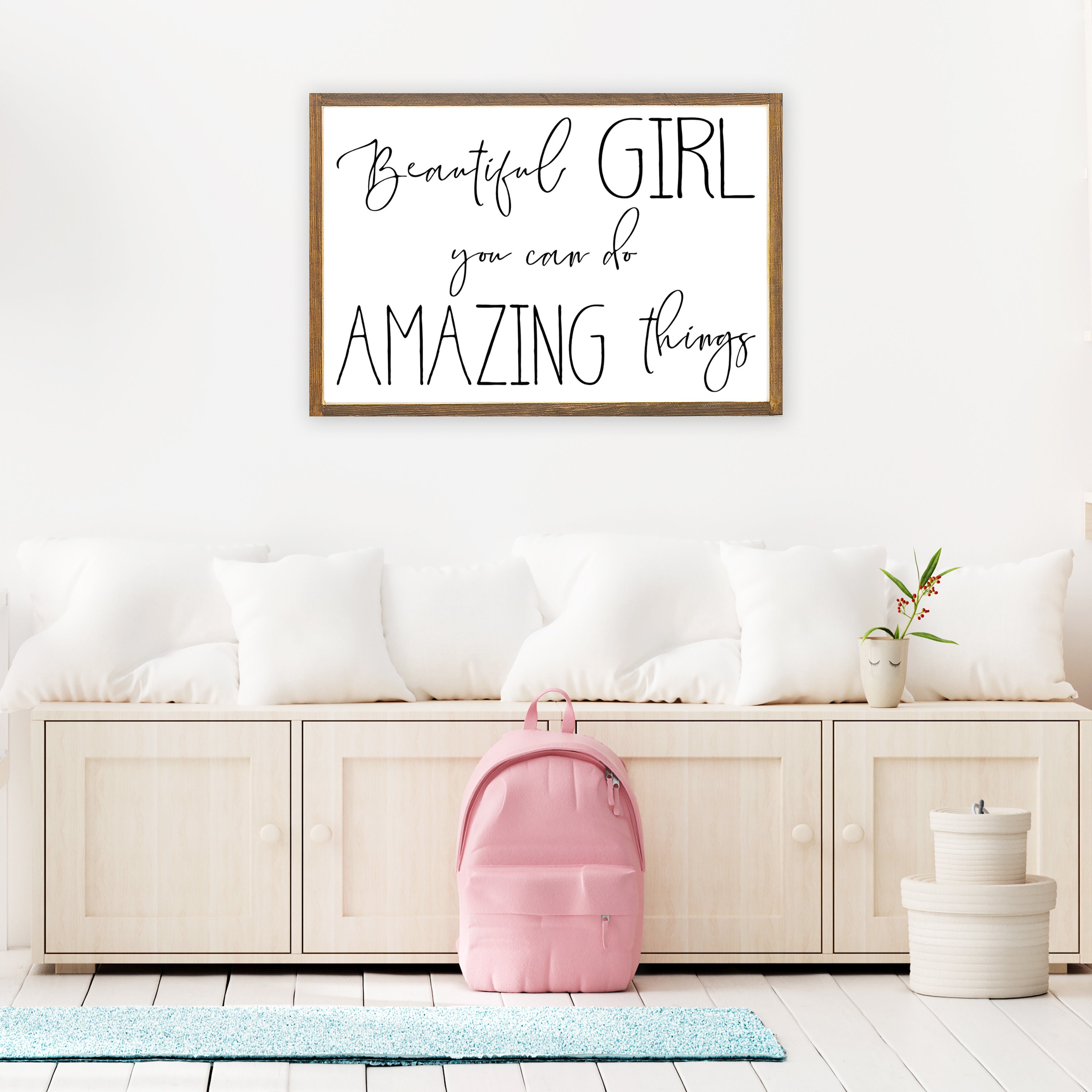 Beautiful Girl You Can Do Amazing Things Sign Girls Room - Etsy