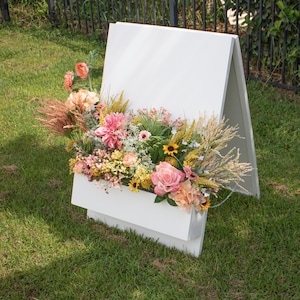 Custom Flower Box Welcome Sign for Events, Wedding Welcome Sign With ...