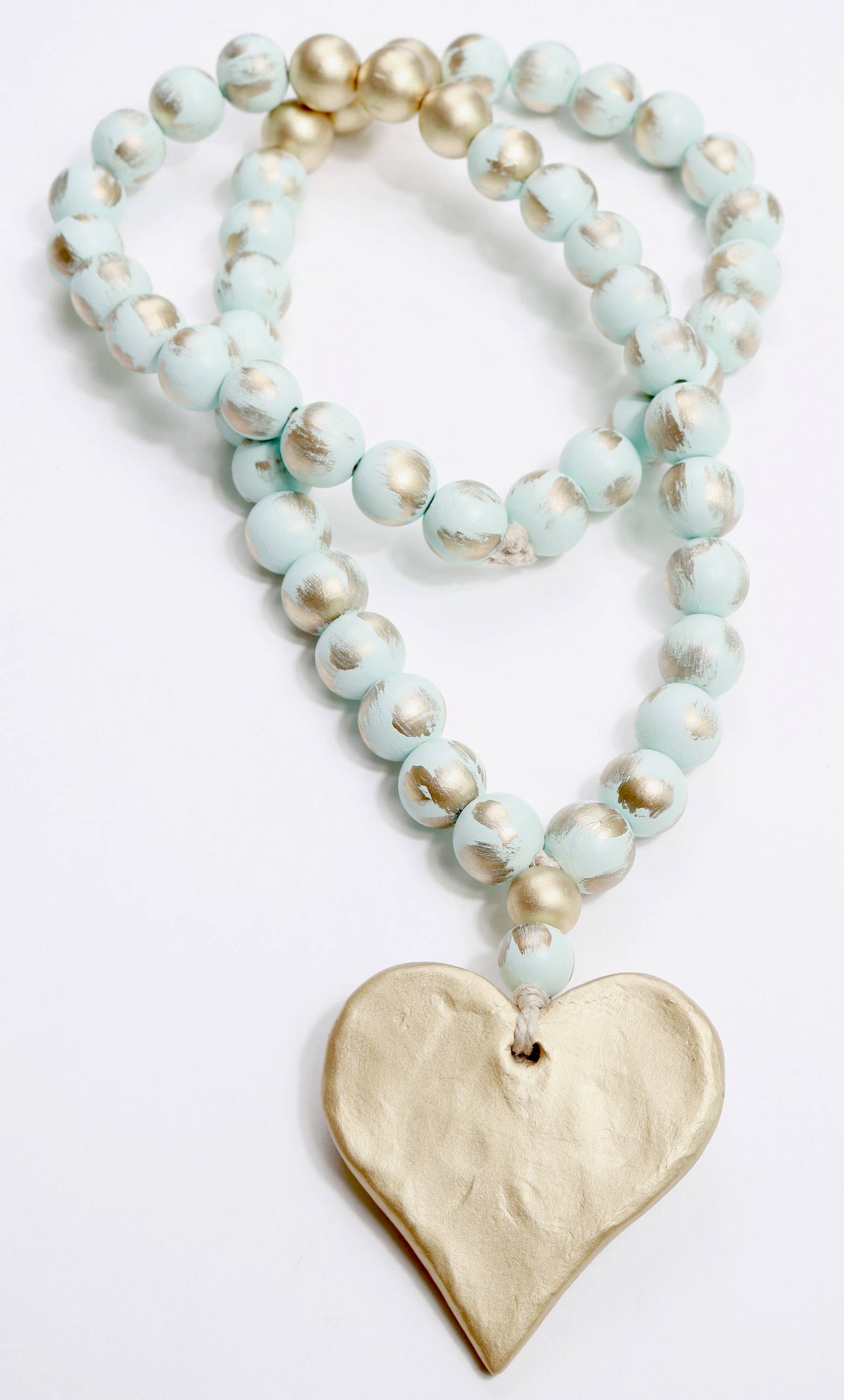 Aqua Grace Series Bibelot Blessing Beads|home Decor|30"|gilded|special ...