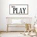 Let's Play Wood Sign Toy Room Sign Playroom Wall - Etsy