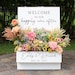 Custom Flower Box Welcome Sign for Events, Wedding Welcome Sign With ...