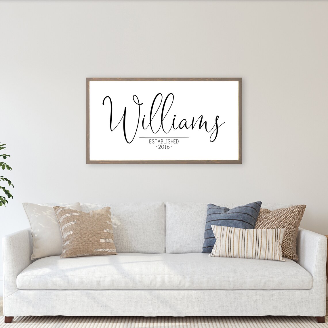 Custom Last Name Sign Family Name Sign Personalized Wood - Etsy