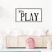 Let's Play Wood Sign Toy Room Sign Playroom Wall - Etsy