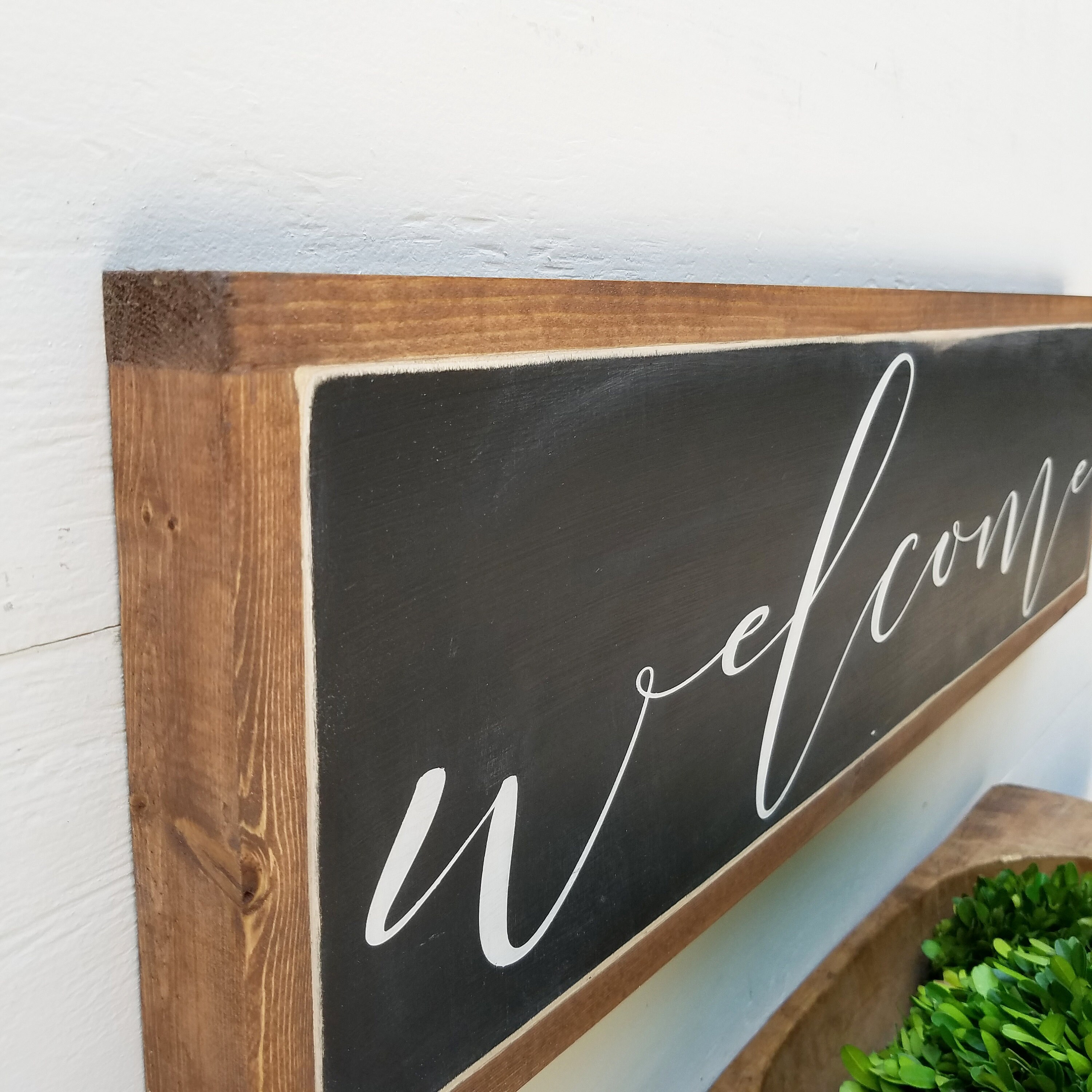 Welcome Sign | Farmhouse Welcome Wall Art | Entryway Wall Decor ...