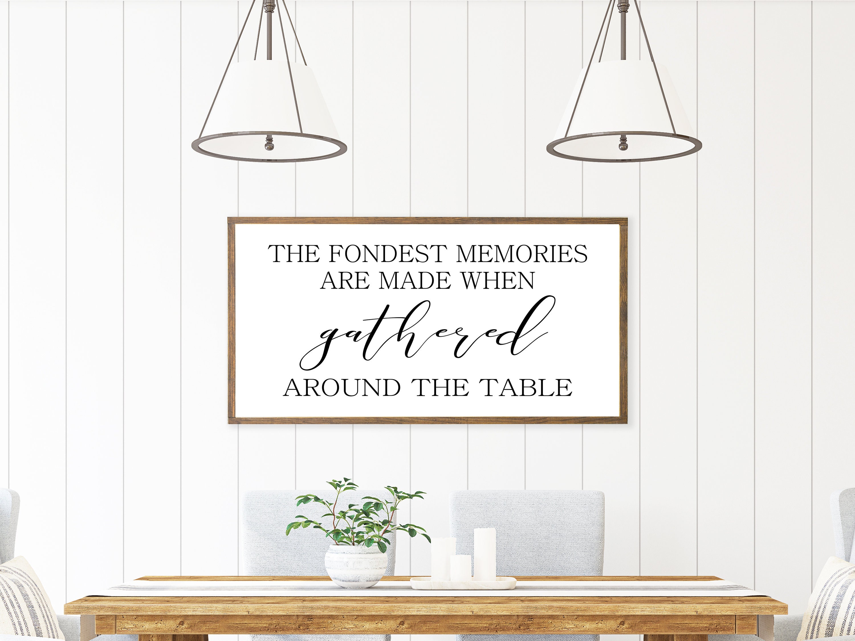The Fondest Memories Are Made When Gathered Around the Table | Etsy