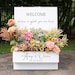 Personalized Flower Box Sign for Events, Baby Shower Welcome Sign ...