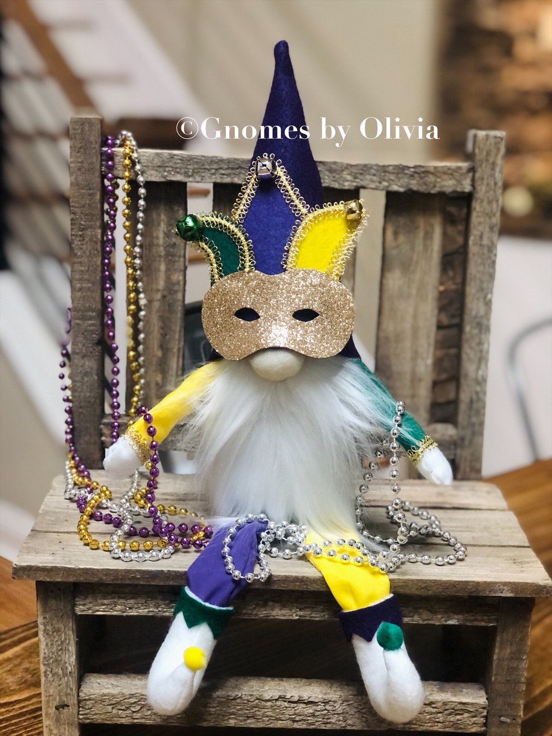Mardi Gras Gnome - Etsy