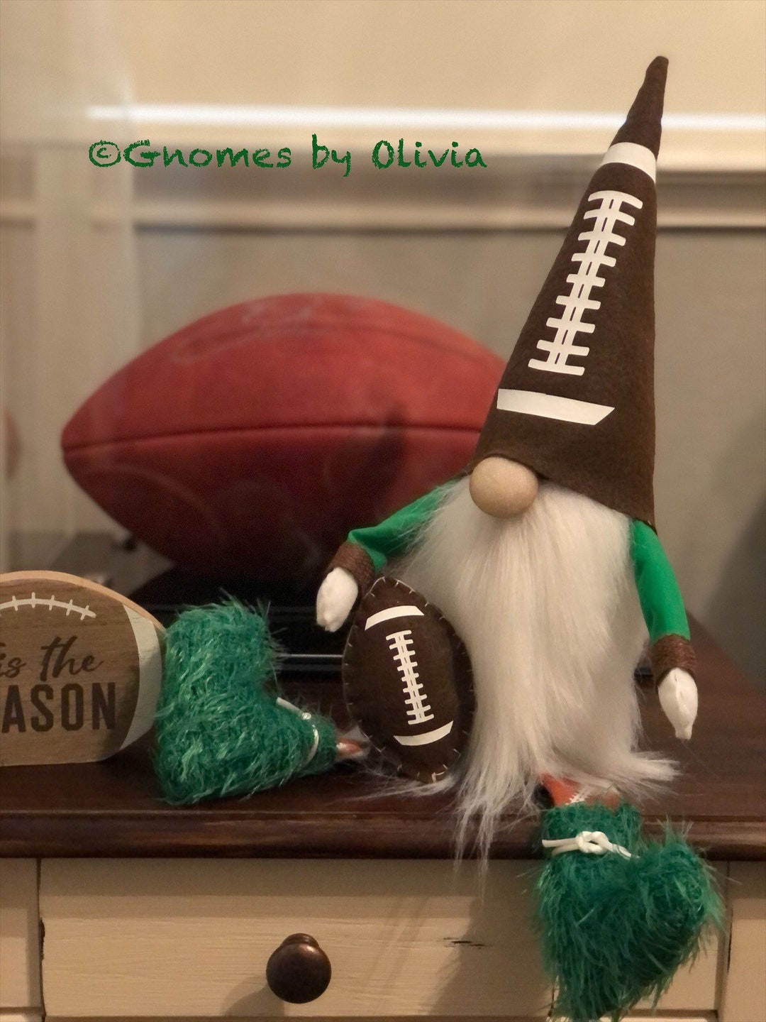 Football Player Gnome - Etsy