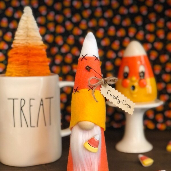 Candy Corn Gnome - Etsy