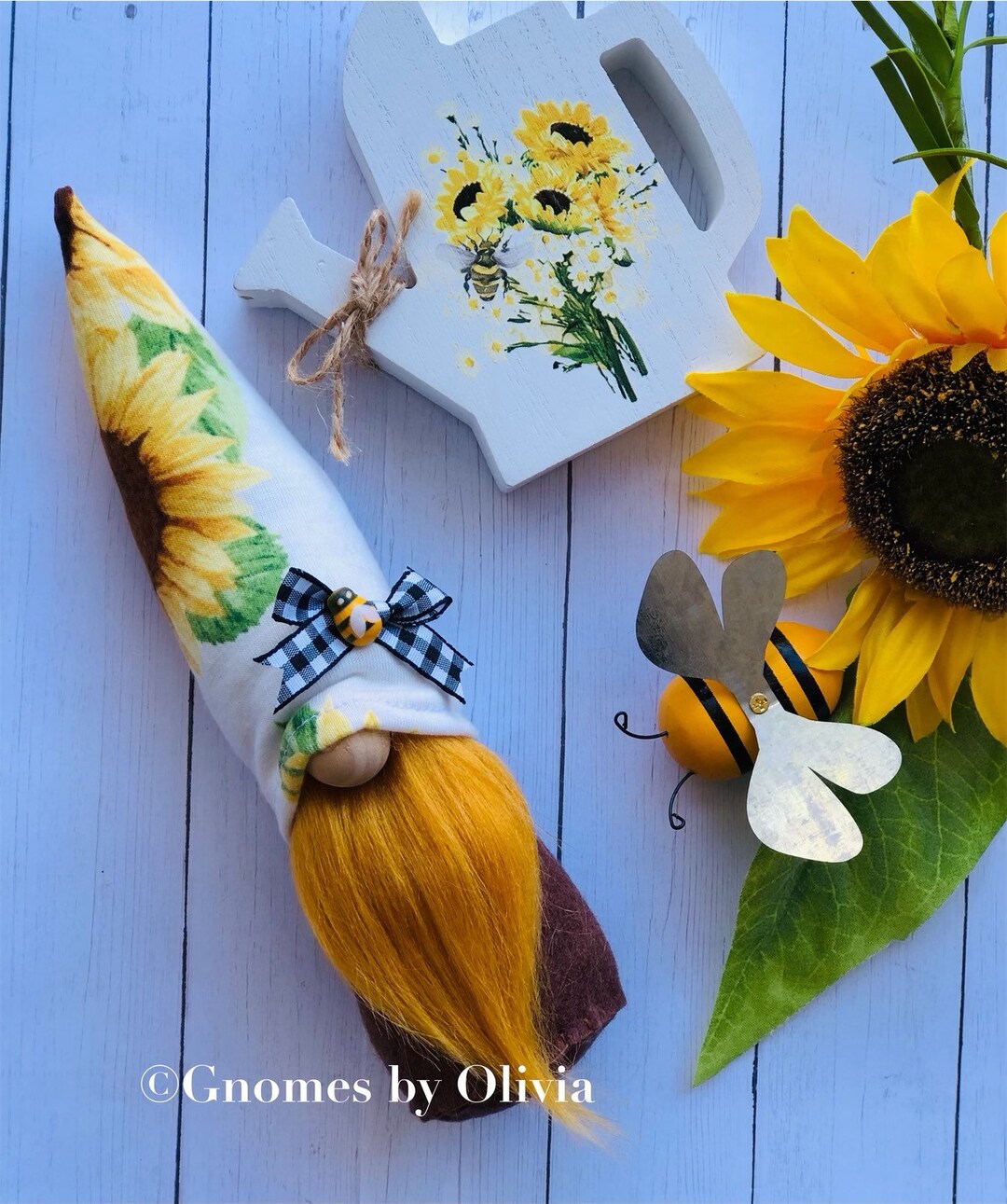 Ms Sunflower Mini Gnome - Etsy