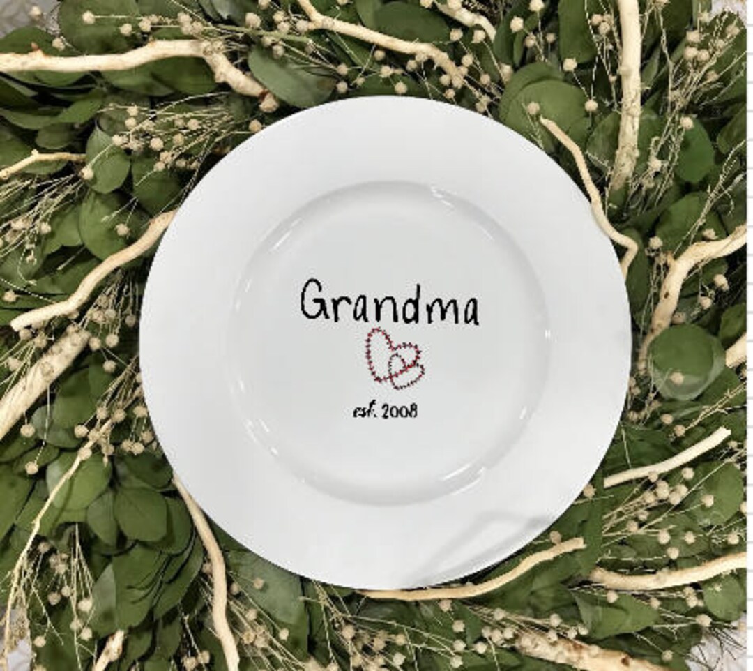 Baby Announcement Plate Custom Unique Pregnancy - Etsy