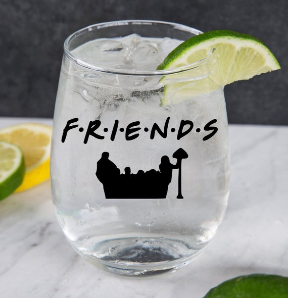 Friends Tv Show Friends Wine Glass Friends Tv Show T Etsy