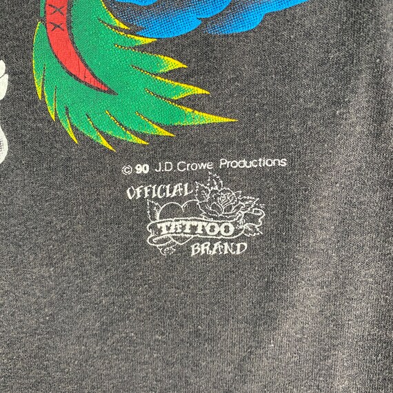 1990 J.D. Crowe Official Tattoo Brand Dragon Skull T-… - Gem